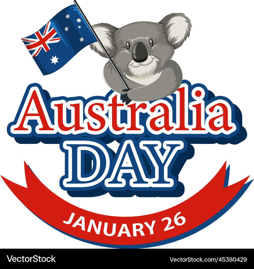 Happy australia day banner Royalty Free Vector Image