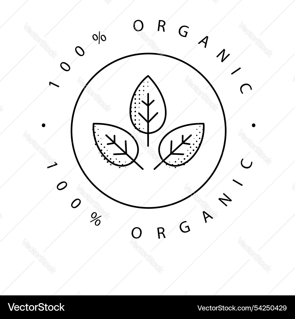 Healthy green organic leaf icon design Royalty Free Vector