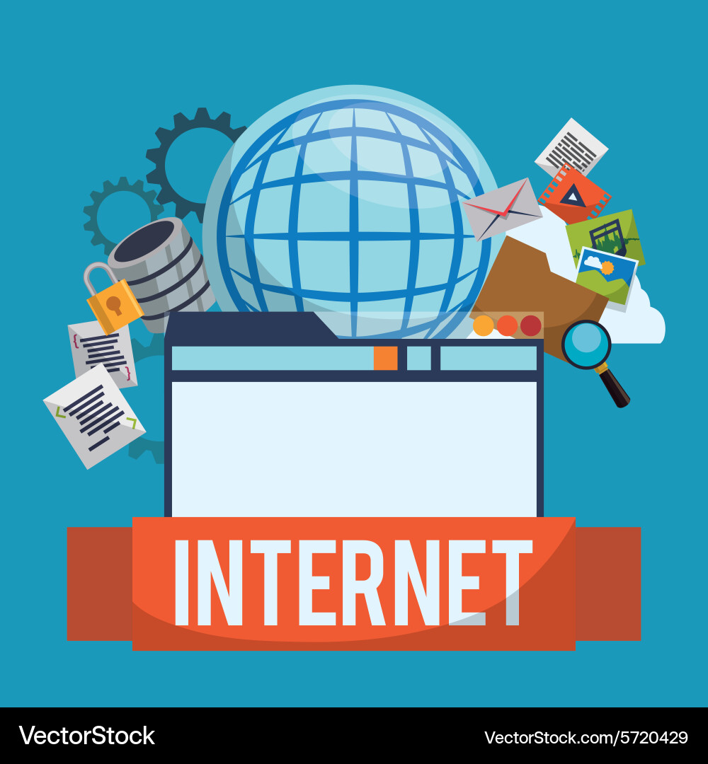 Internet design Royalty Free Vector Image - VectorStock