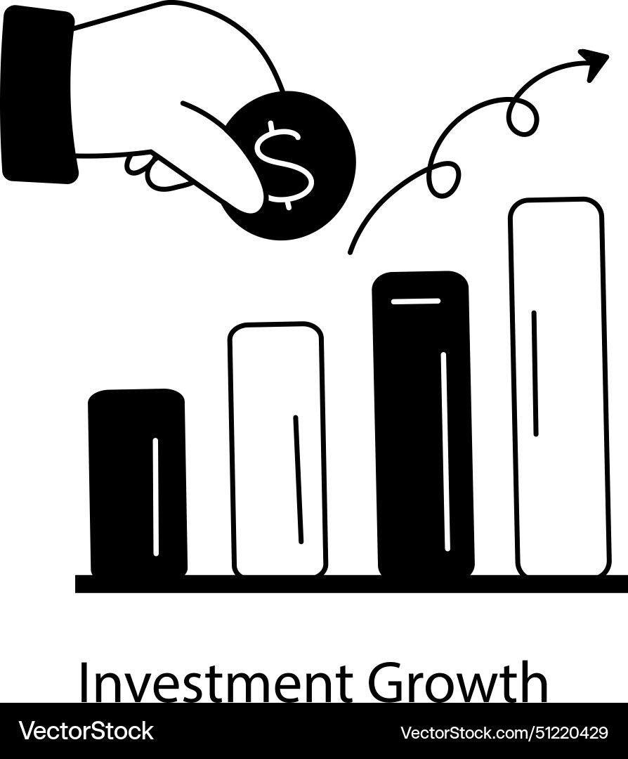 Investment growth Royalty Free Vector Image - VectorStock