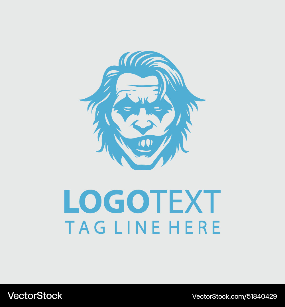 Joker mask logo Royalty Free Vector Image - VectorStock