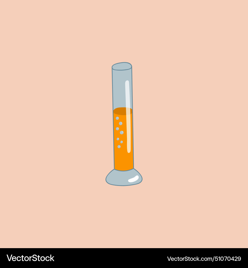 Laboratory chemical test tube Royalty Free Vector Image