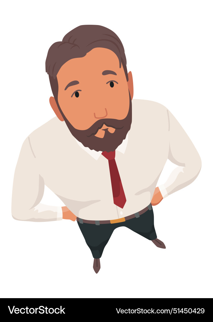 Overhead people looking up surprised man Vector Image