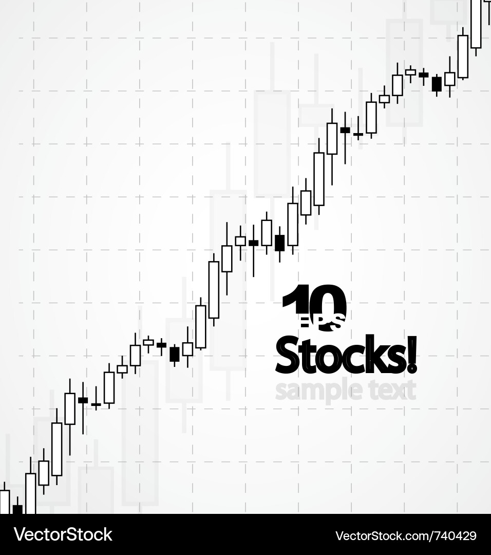 Stocks background Royalty Free Vector Image - VectorStock