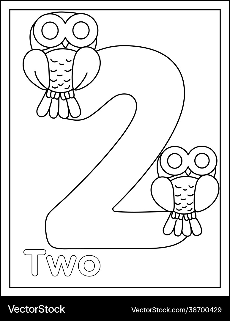 Two coloring page Royalty Free Vector Image - VectorStock