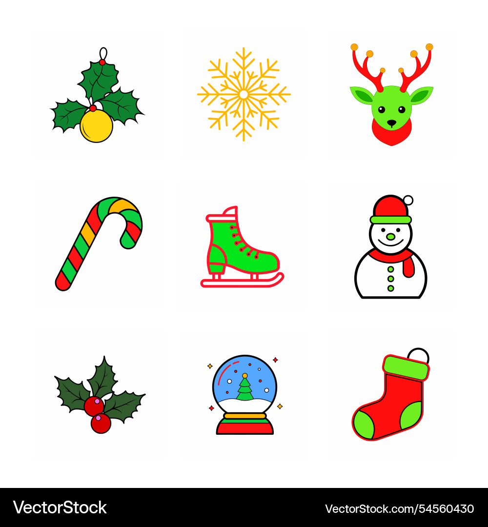 Christmas element Royalty Free Vector Image - VectorStock