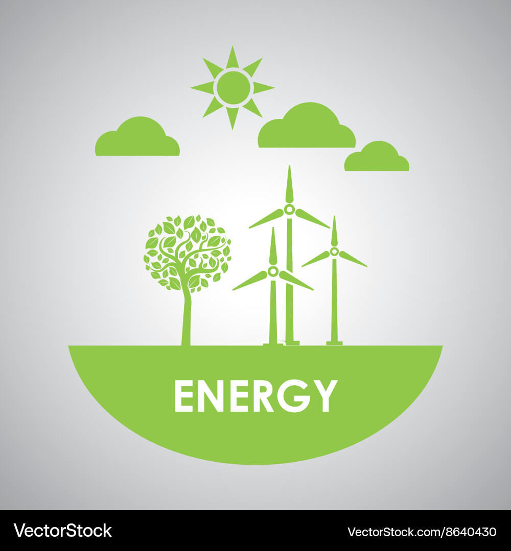 Ecology design protection icon green concept Vector Image