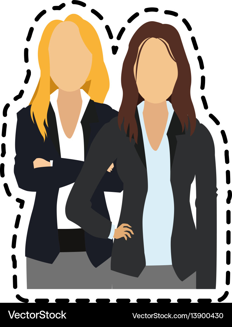 Angesichtsloses Image für Geschäftsleute Vektorbild