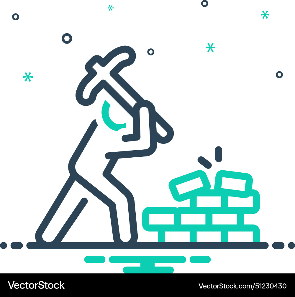 Forced Royalty Free Vector Image - VectorStock