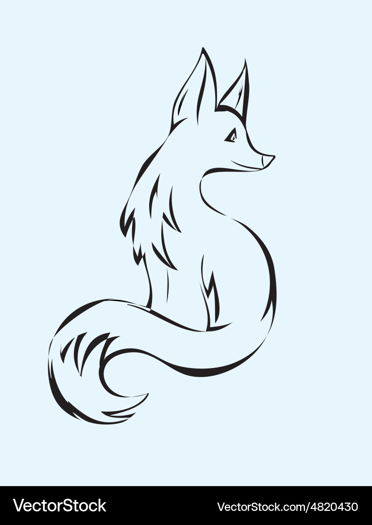 Fox animal Royalty Free Vector Image - VectorStock