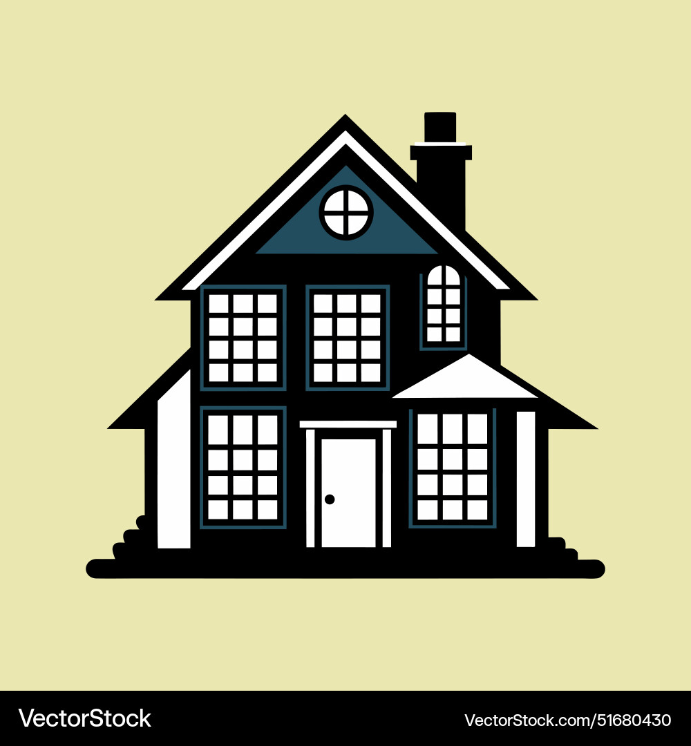 Housing silhouette Royalty Free Vector Image - VectorStock