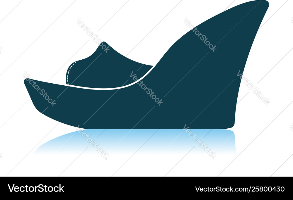 Platform shoe icon Royalty Free Vector Image - VectorStock