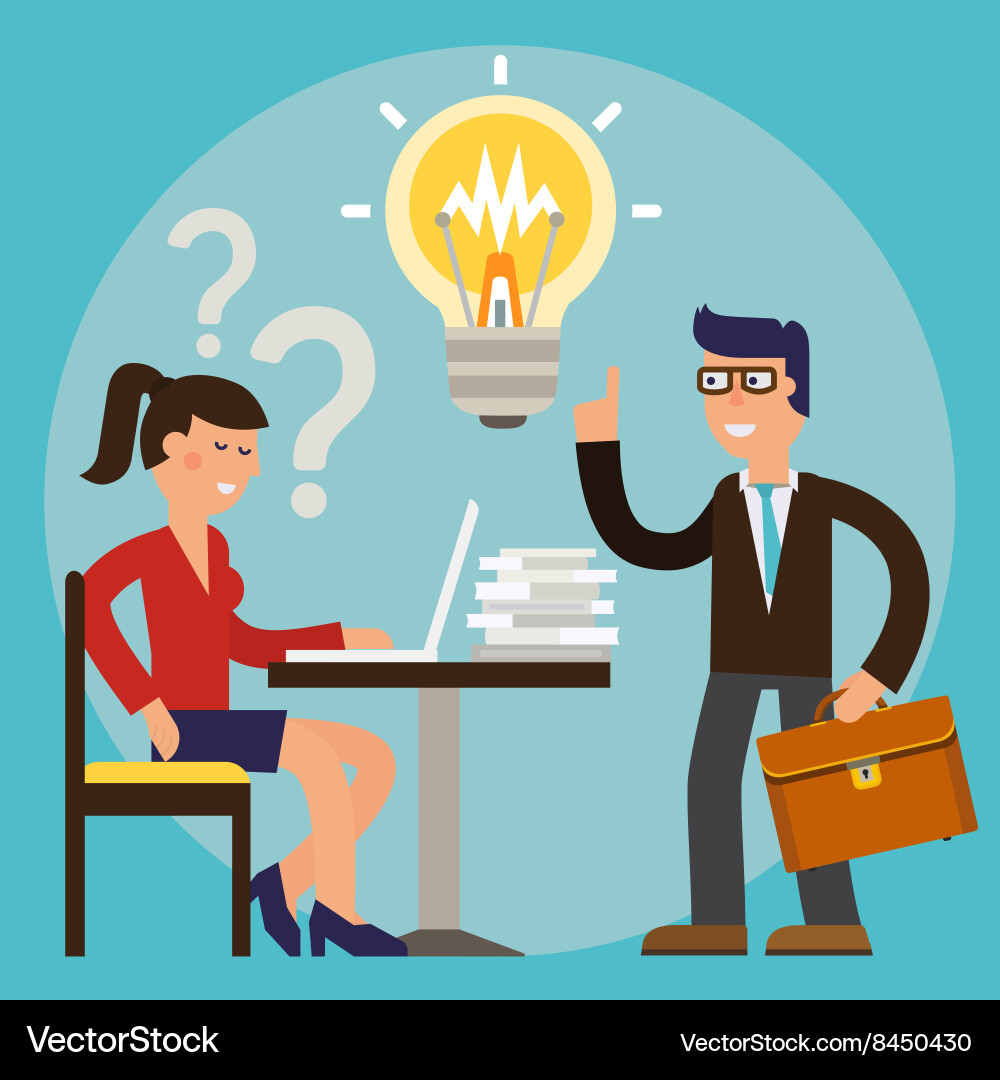 Woman asking a question cartoon Royalty Free Vector Image