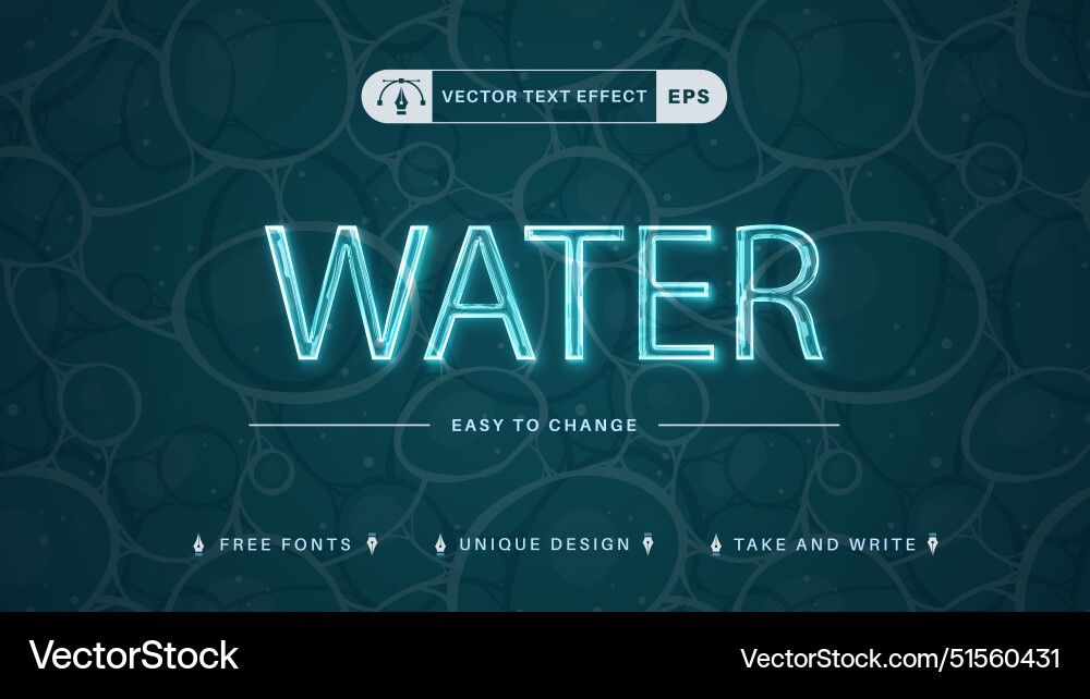 67-water Royalty Free Vector Image - VectorStock
