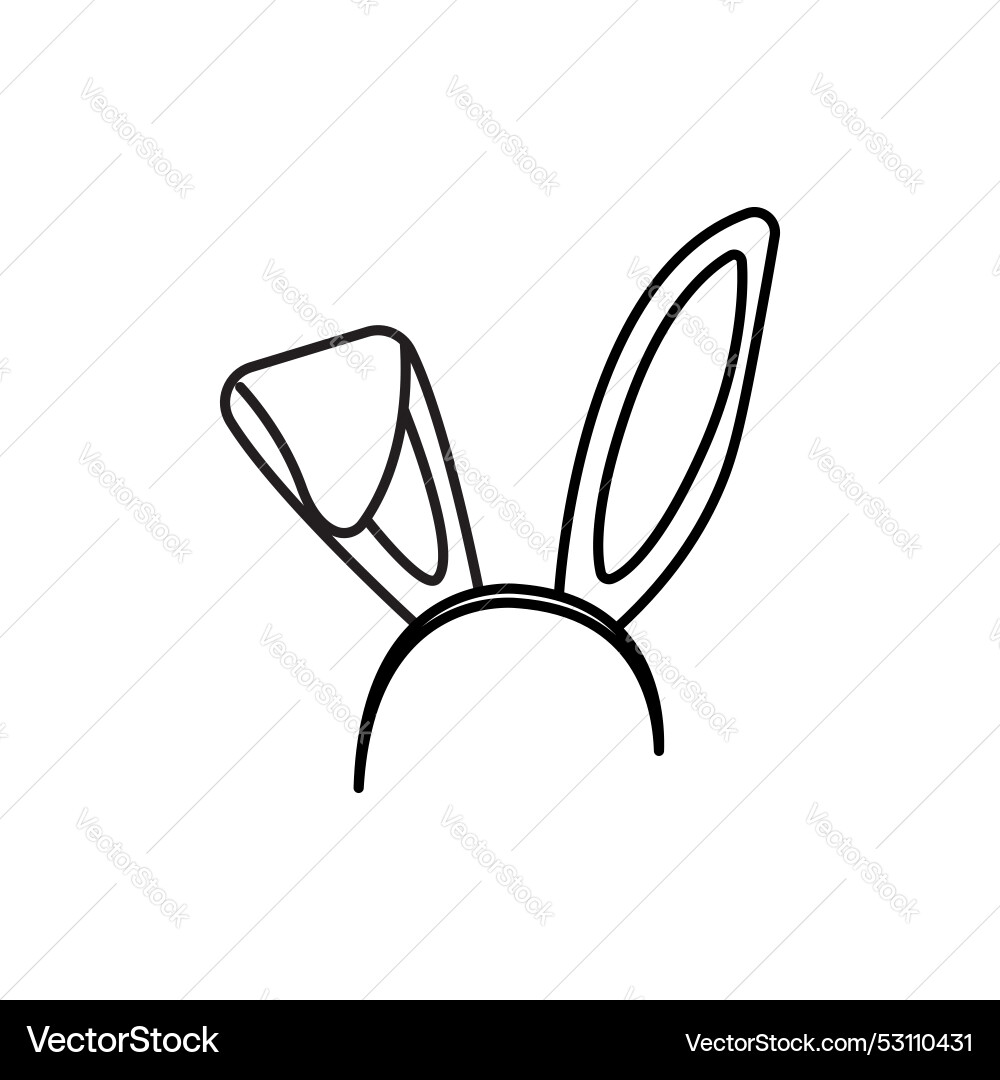 Bunny ear icon Royalty Free Vector Image - VectorStock