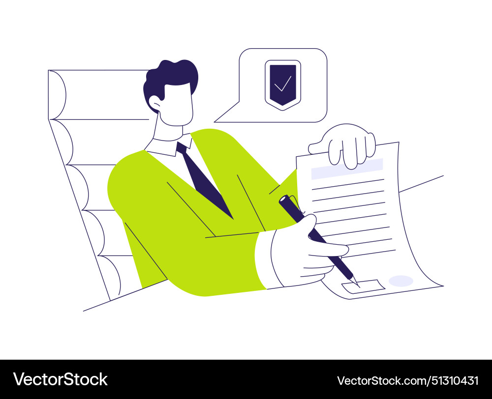 Business insurance abstract concept Royalty Free Vector
