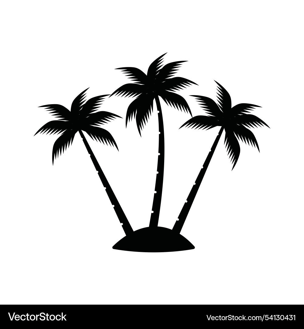 Coconut tree icon Royalty Free Vector Image - VectorStock