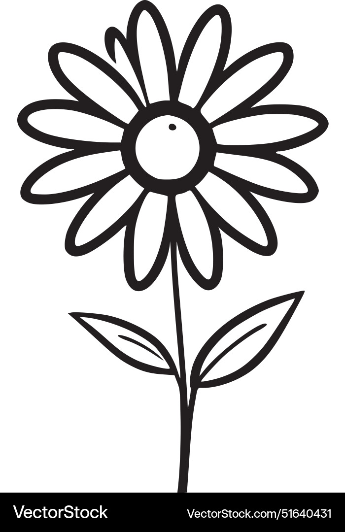 Coloring page - minimalist and flat logo Vector Image