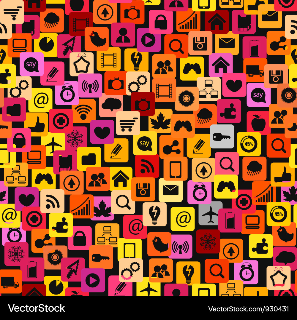 Icons background Royalty Free Vector Image - VectorStock