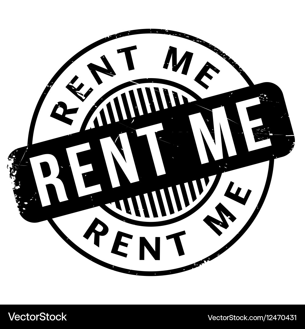 Rent me rubber stamp Royalty Free Vector Image