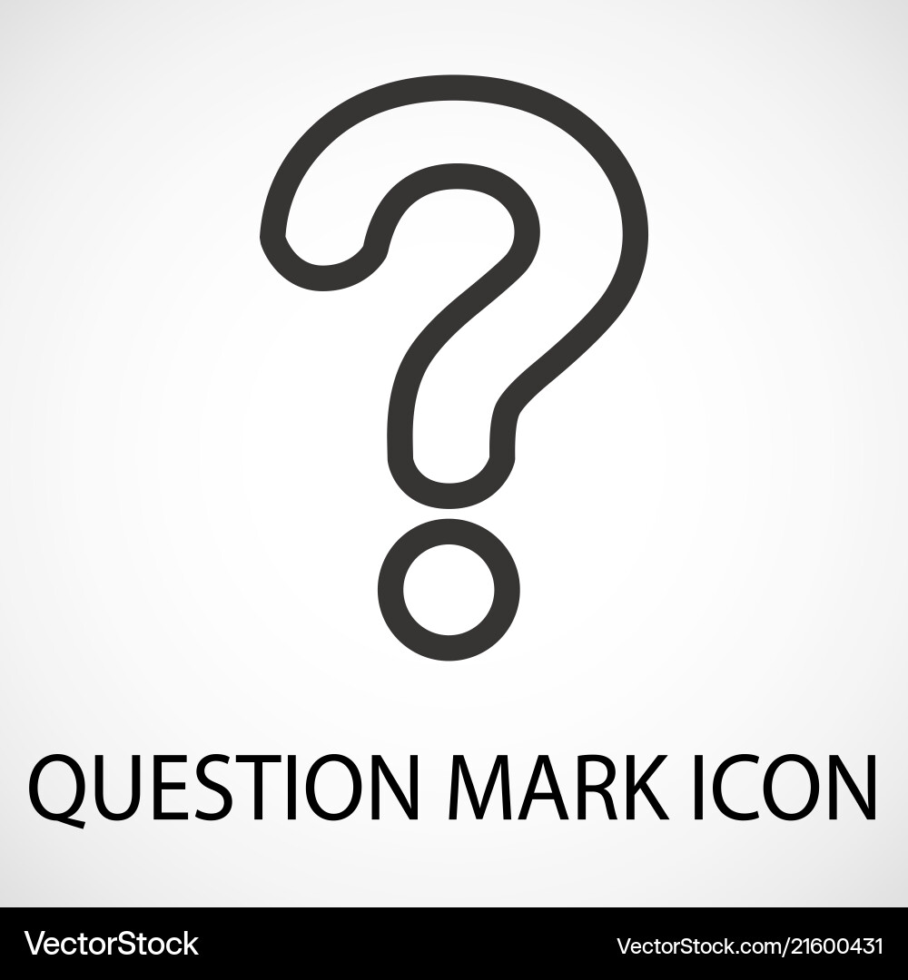 Question Mark Sign Icon Simple Royalty Free Vector Image Question Mark