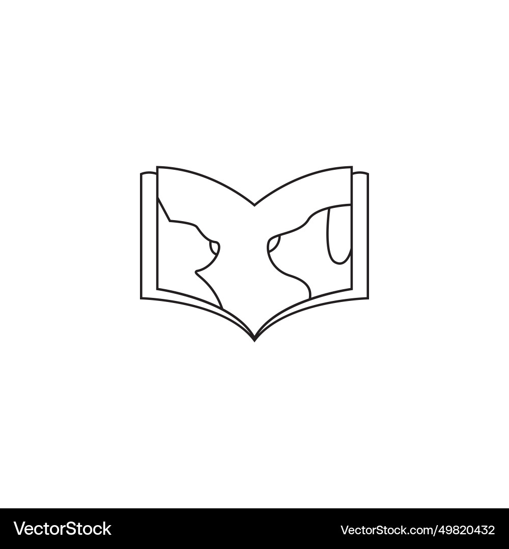 Book department icon logo design Royalty Free Vector Image
