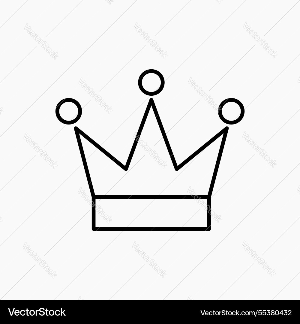 Crown icon simple Royalty Free Vector Image - VectorStock