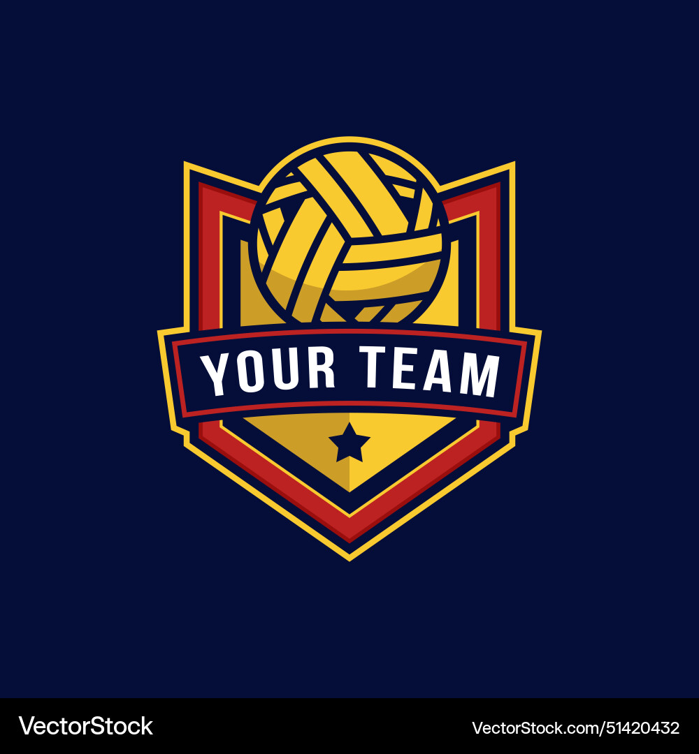 Takraw logo badge template Royalty Free Vector Image