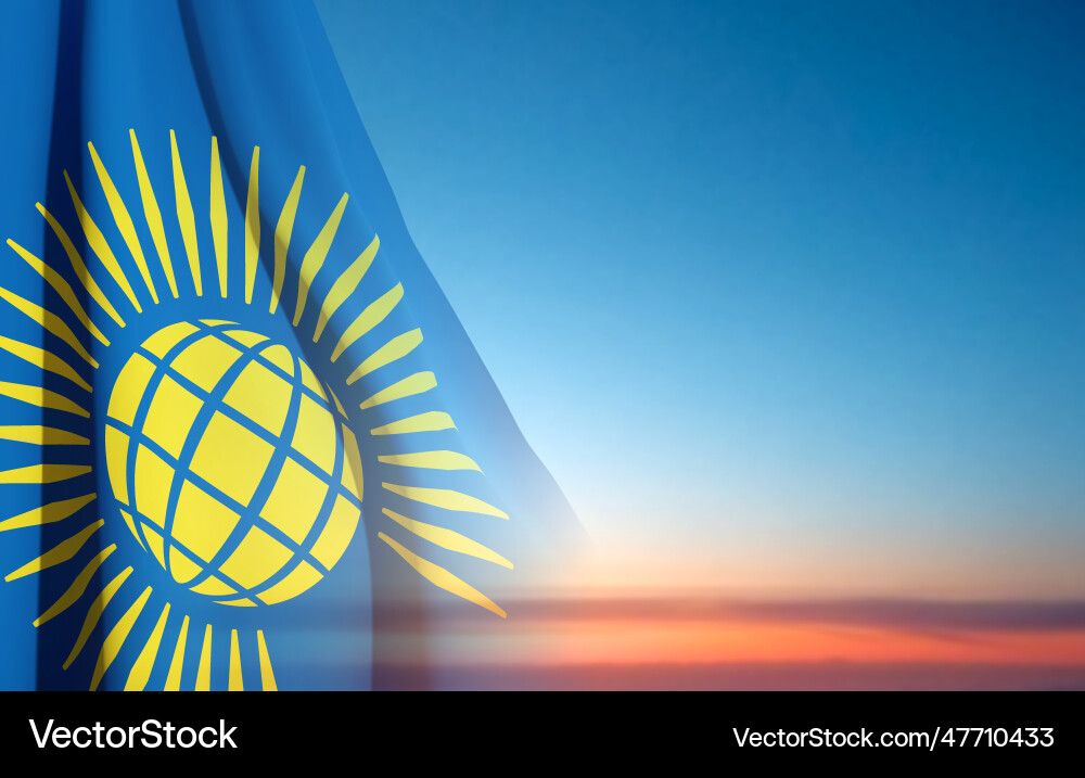 Commonwealth of nations on background sky Vector Image