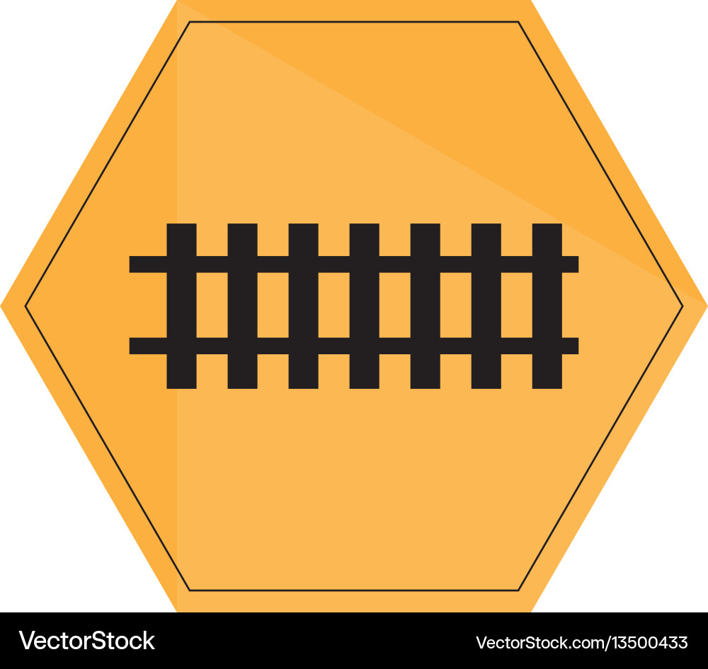 Isolated transit signal Royalty Free Vector Image