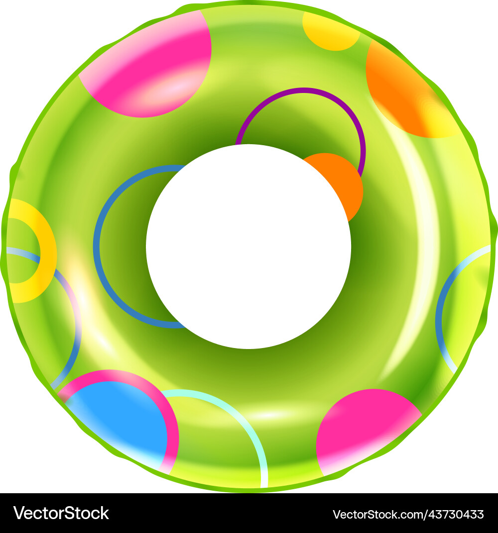 Realistic inflatable ring Royalty Free Vector Image