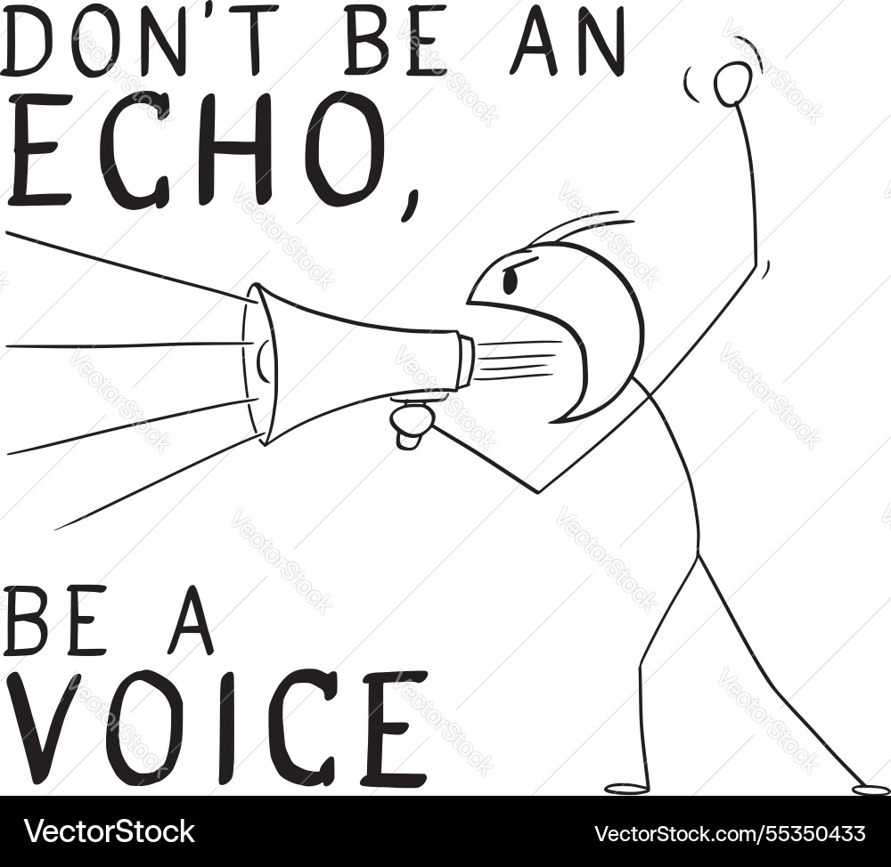 Self-awareness motivation uniqueness cartoon Vector Image