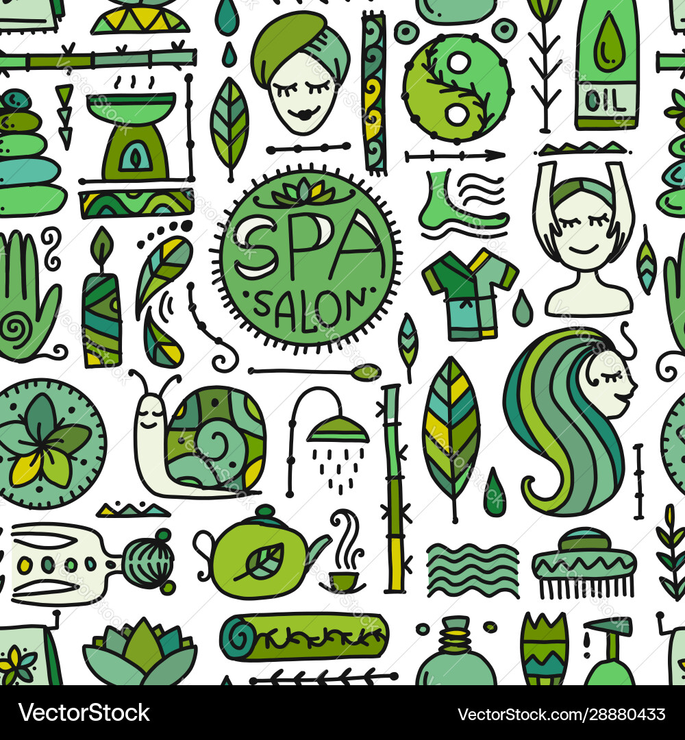 Spa salon background for your design Royalty Free Vector