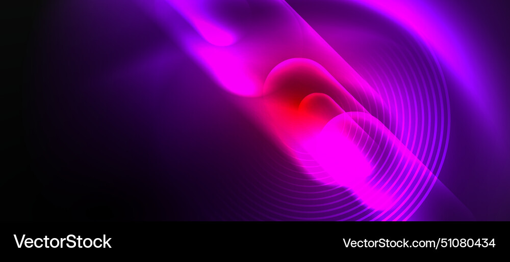 A glowing purple and red wave on a dark background
