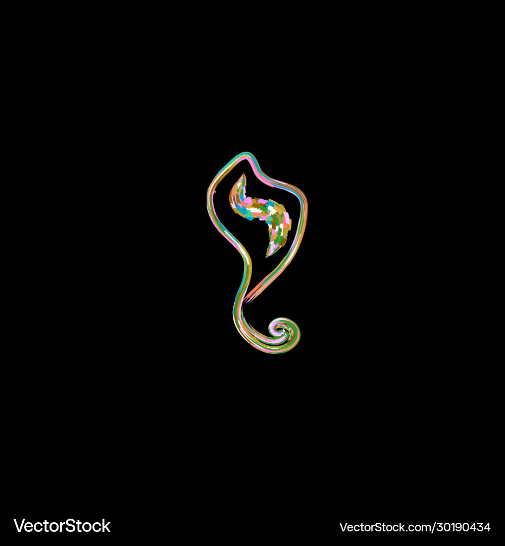 Calligraphy hebrew alphabet decorative font gold Vector Image