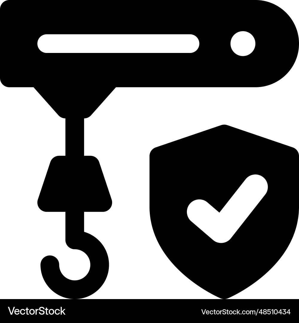 Crane vehicle used with a safety precautions Vector Image