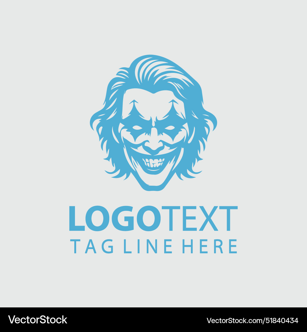 Joker mask logo Royalty Free Vector Image - VectorStock