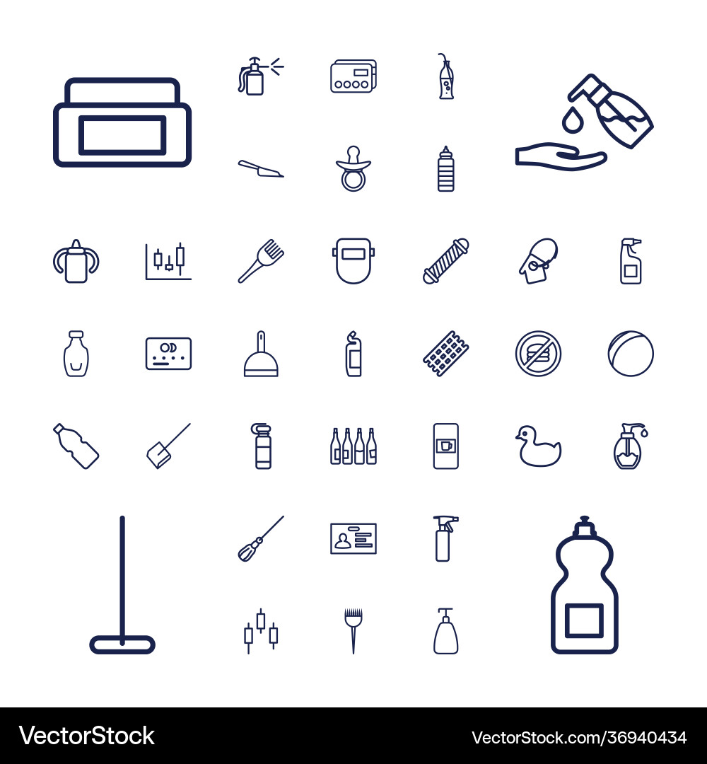Plastic icons Royalty Free Vector Image - VectorStock