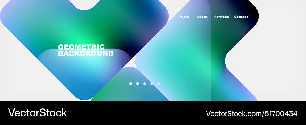 Square internet web page design template Vector Image