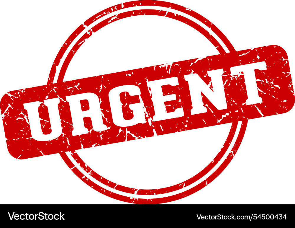 Urgent stamp Royalty Free Vector Image - VectorStock