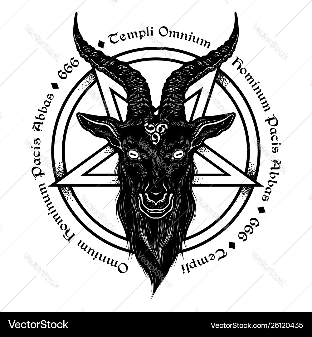 Baphomet Line Drawing