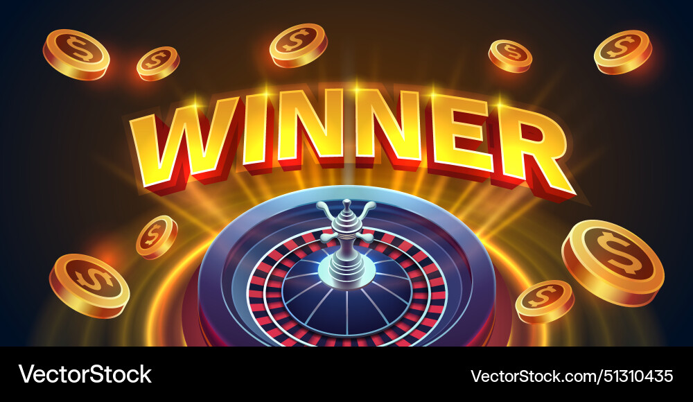 Casino fortune machine winner jackpot Royalty Free Vector