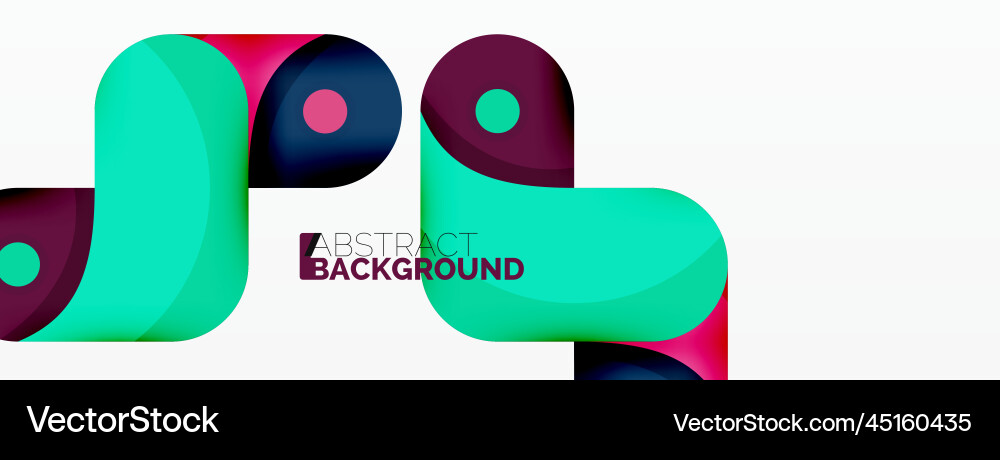 Creative geometric wallpaper round arrow shape Vector Image