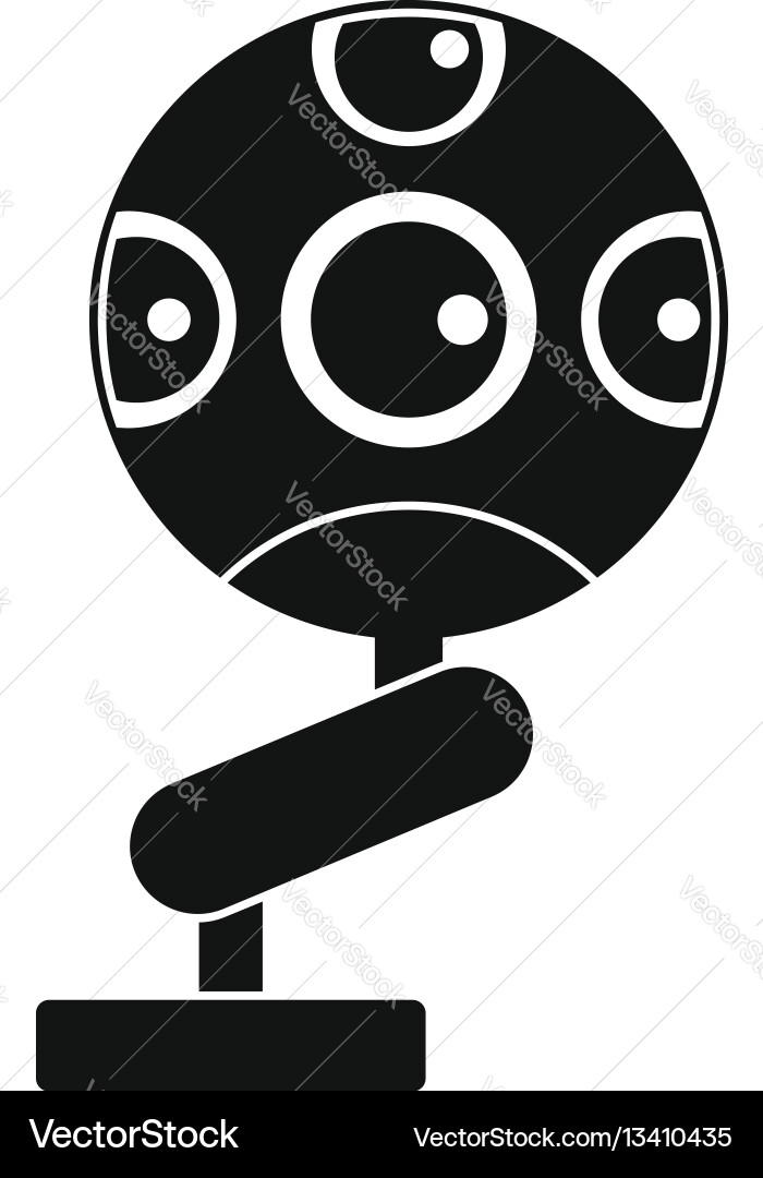 Game device icon simple style Royalty Free Vector Image