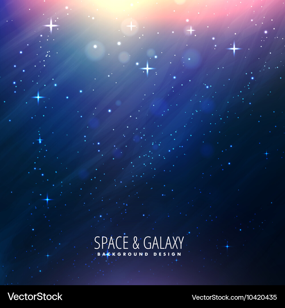 Stunning Space Galaxy Background Royalty Free Vector Image