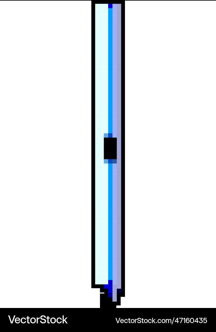 Technology stylus pen game pixel art Royalty Free Vector