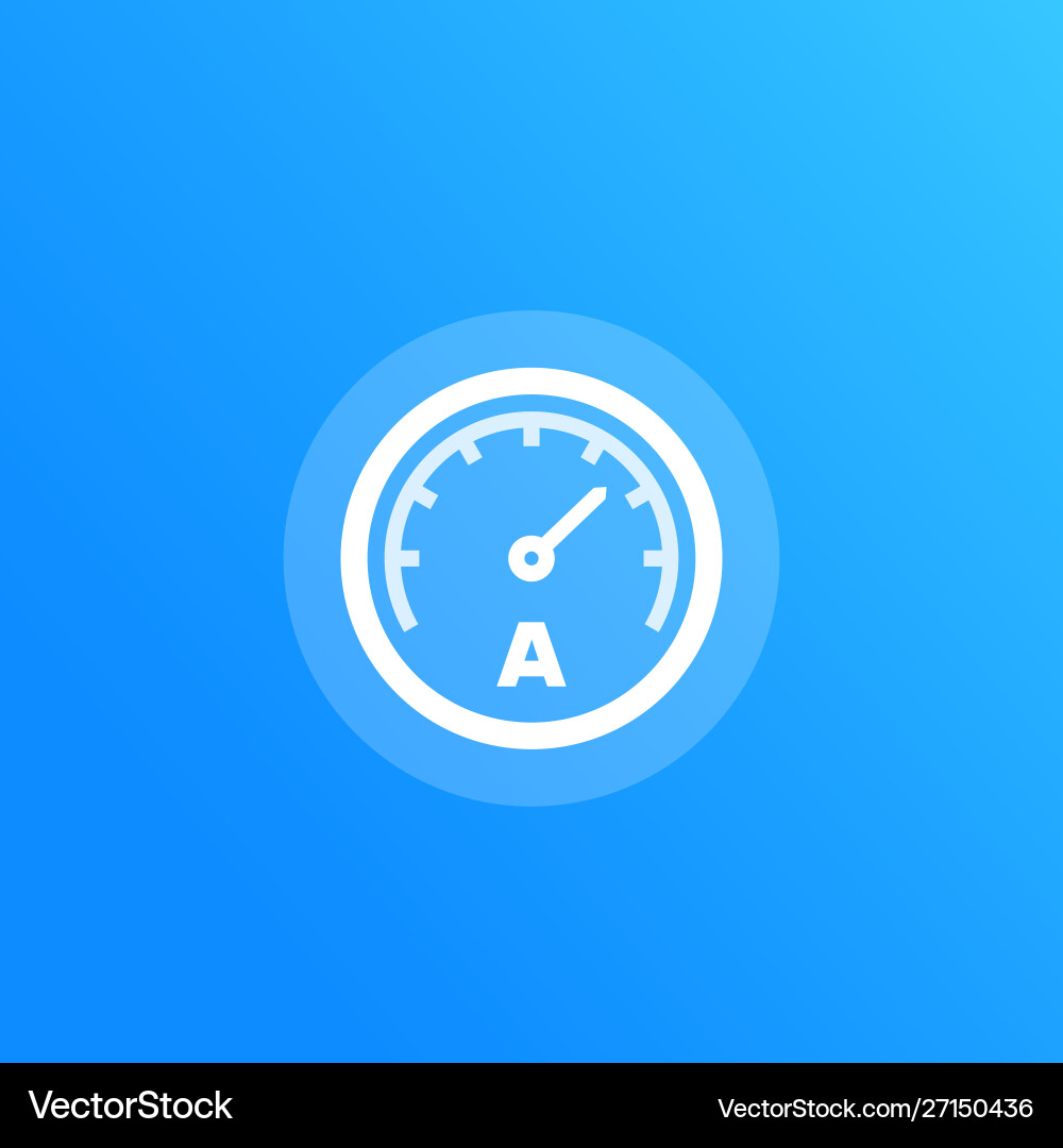 Ammeter icon Royalty Free Vector Image - VectorStock