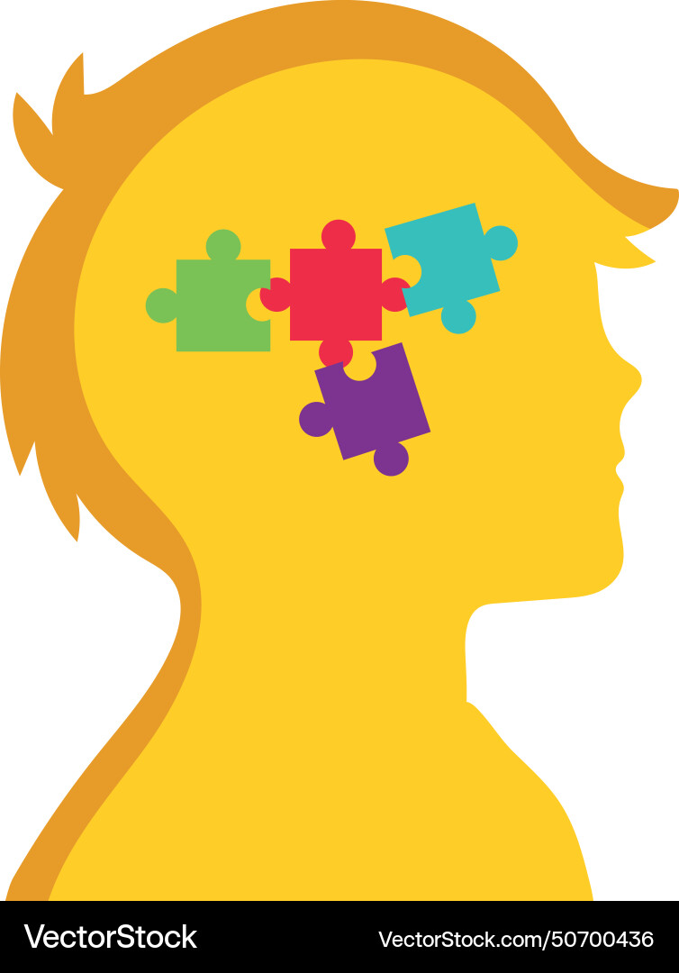 Autism puzzle campaign Royalty Free Vector Image