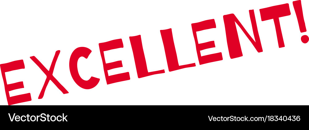 Excellent rubber stamp Royalty Free Vector Image