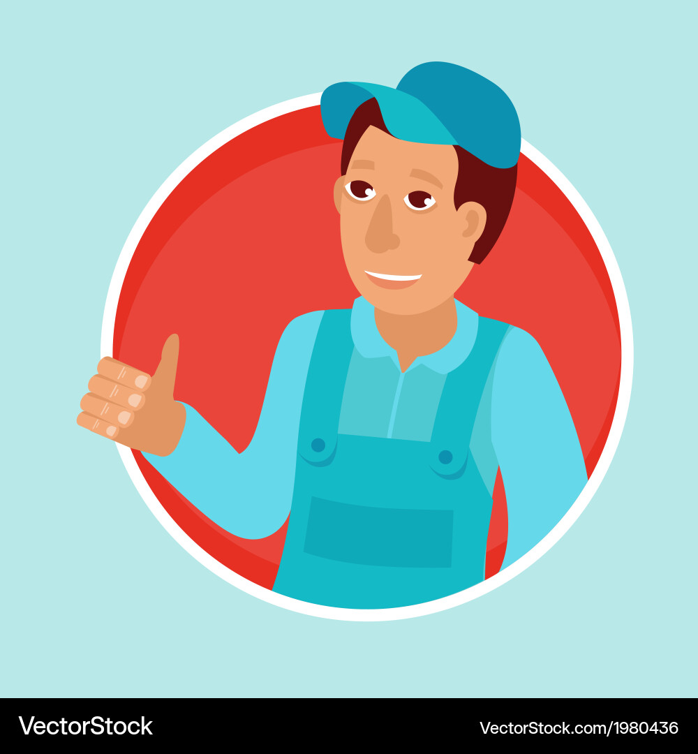Service character Royalty Free Vector Image - VectorStock